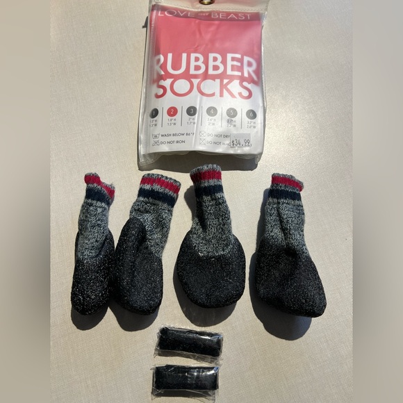 love thy beast | Dog | Love Thy Beast Rubber Socks Size 2 | Poshmark